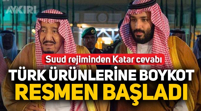 Suudi Arabistan'ın Türk ürünlerine boykotu resmiyet kazandı: Birçok ... Suudi Arabistan'ın Türk ürünlerine boykotu resmiyet kazandı: Birçok ...
