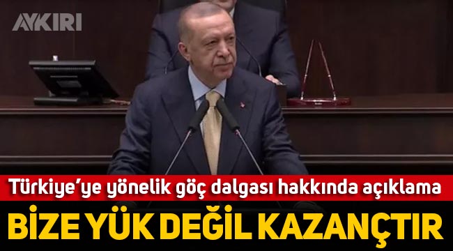 Erdoğan'dan Türkiye'ye yönelik göç dalgası hakkında açıklama: Erdoğan'dan Türkiye'ye yönelik göç dalgası hakkında açıklama: