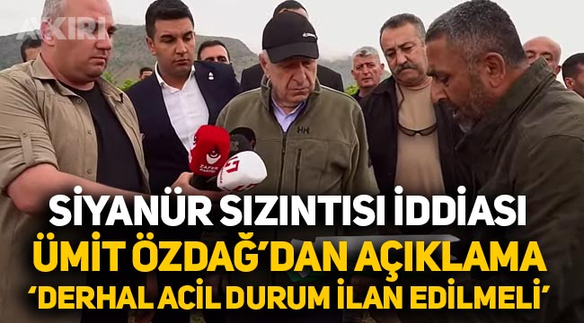 Ümit Özdağ'dan Erzincan İliç'te siyanür mesajı: Ümit Özdağ'dan Erzincan İliç'te siyanür mesajı: