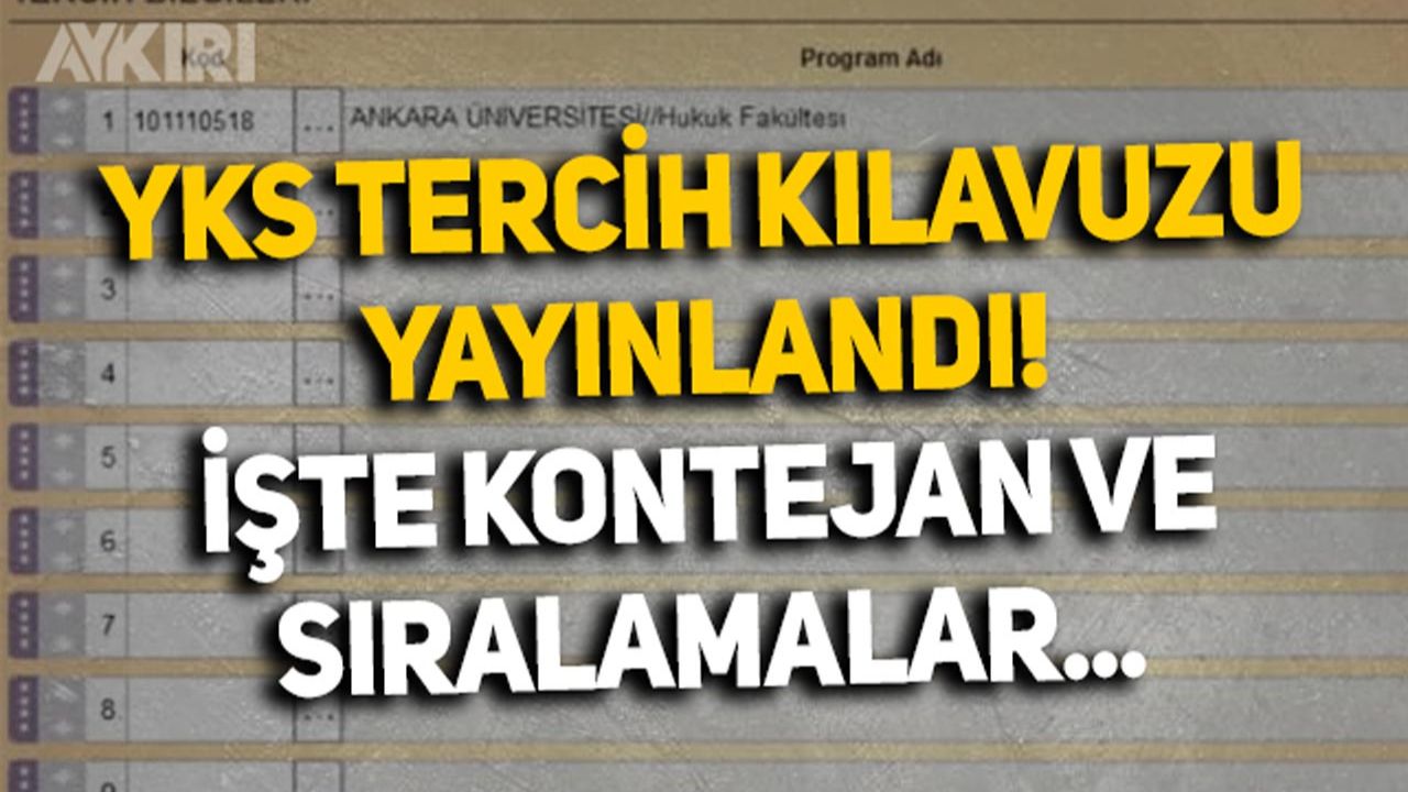 YKS 2022 tercih kılavuzu yayınlandı! İşte YKS 2022 tercih kılavuzu ... YKS 2022 tercih kılavuzu yayınlandı! İşte YKS 2022 tercih kılavuzu ...