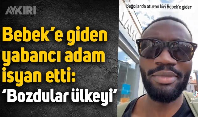 İstanbul'da oturan siyahi genç paylaştı: "Vay arkadaş her yer yabancı ...